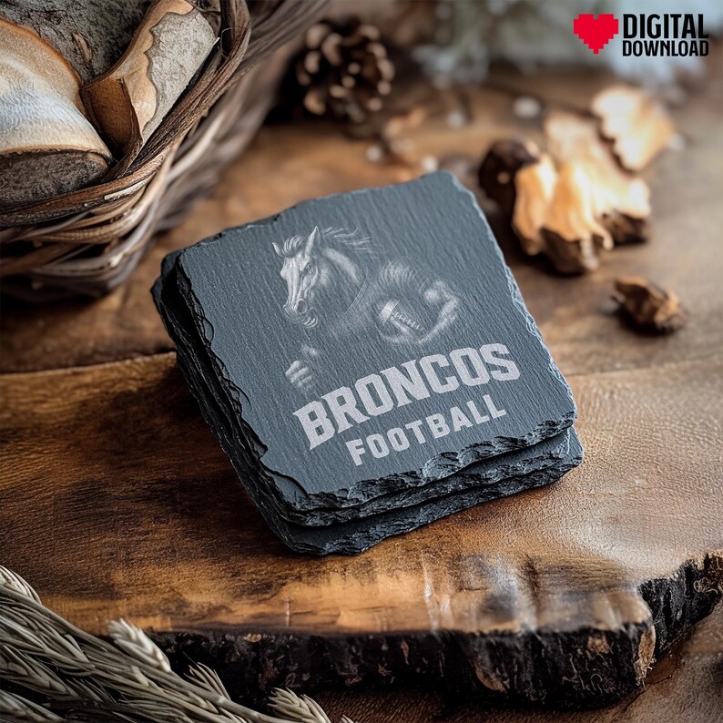 Denver Football Mascot Laser Files PNG Bundle Engraving, Digital ...