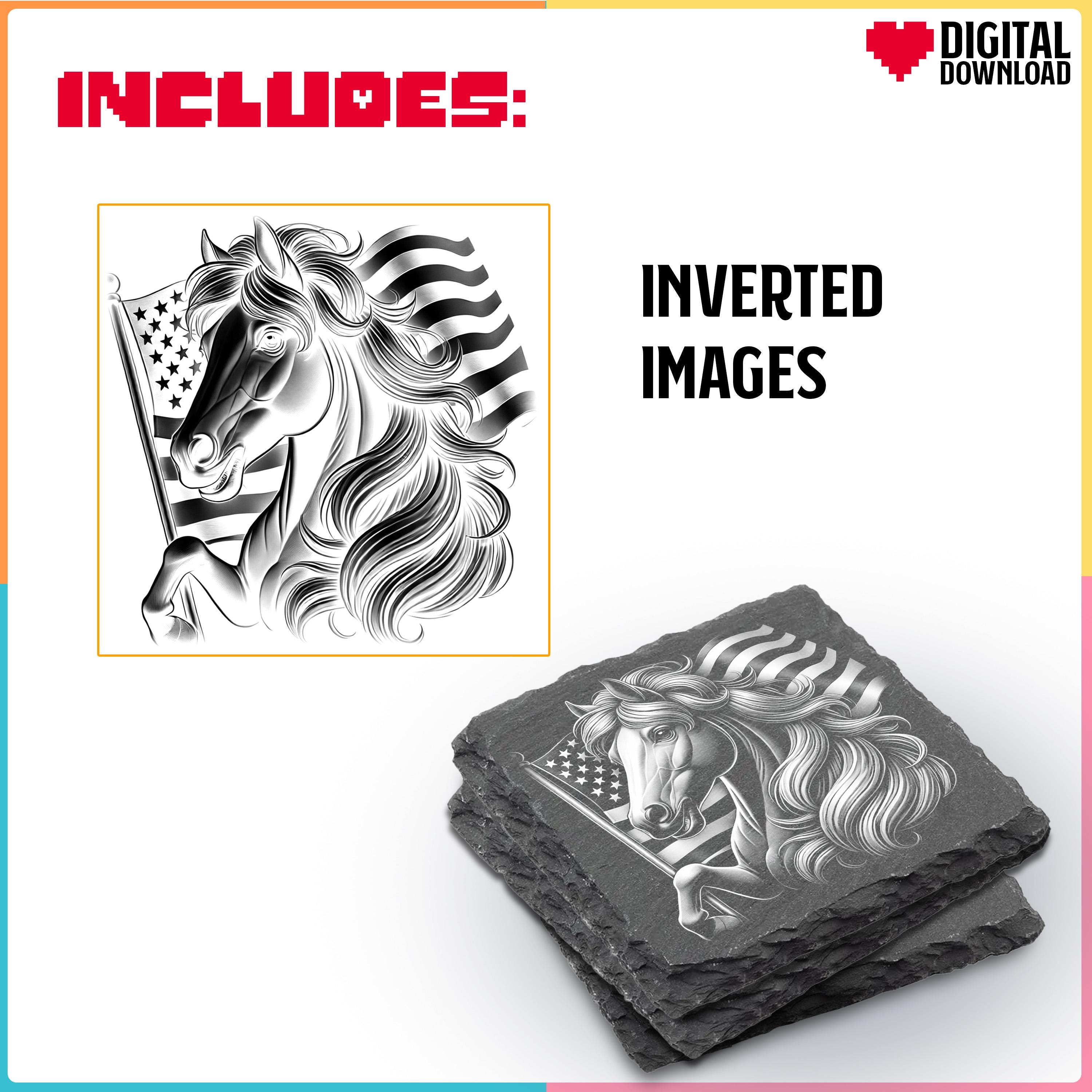 American Flag Laser Files PNG Bundle for Engraving Digital Download for ...