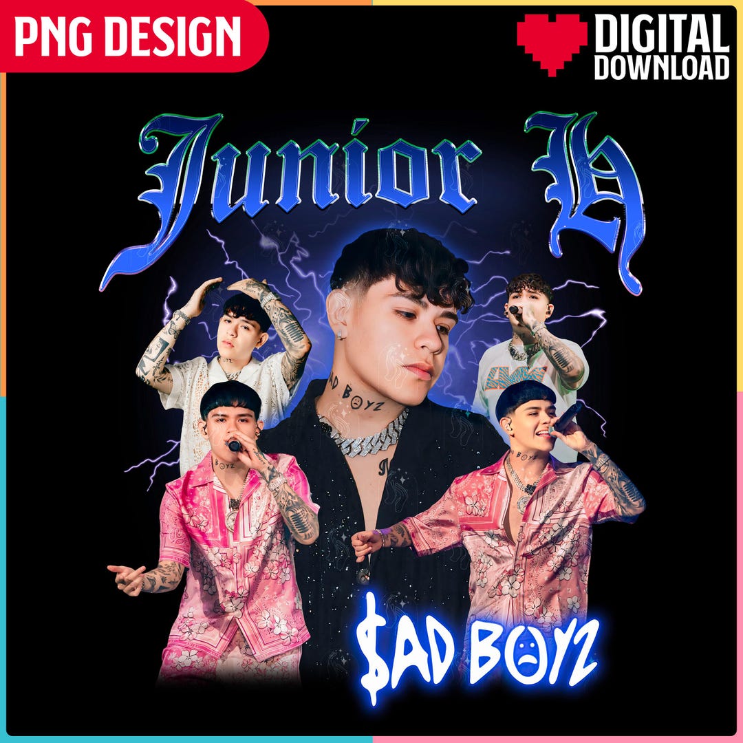 Junior H Trendy Bootleg Png, 90s Classic Style Digital Download for ...
