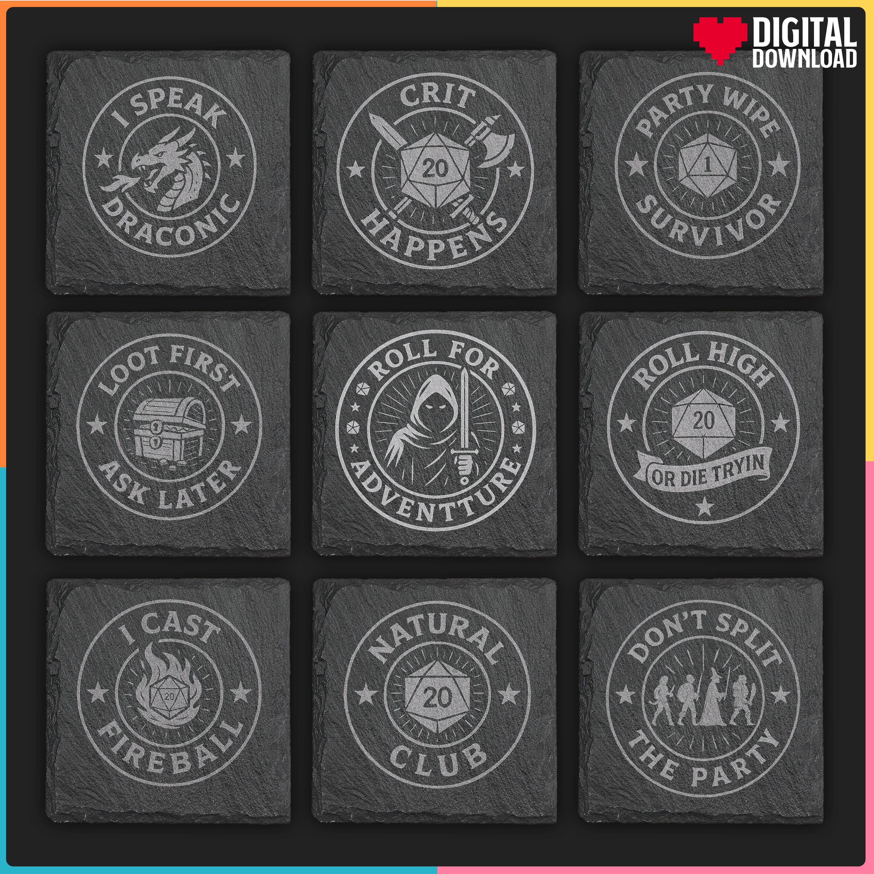Dnd Laser Files for Engraving Png Bundle, Digital Download for Dangeon ...