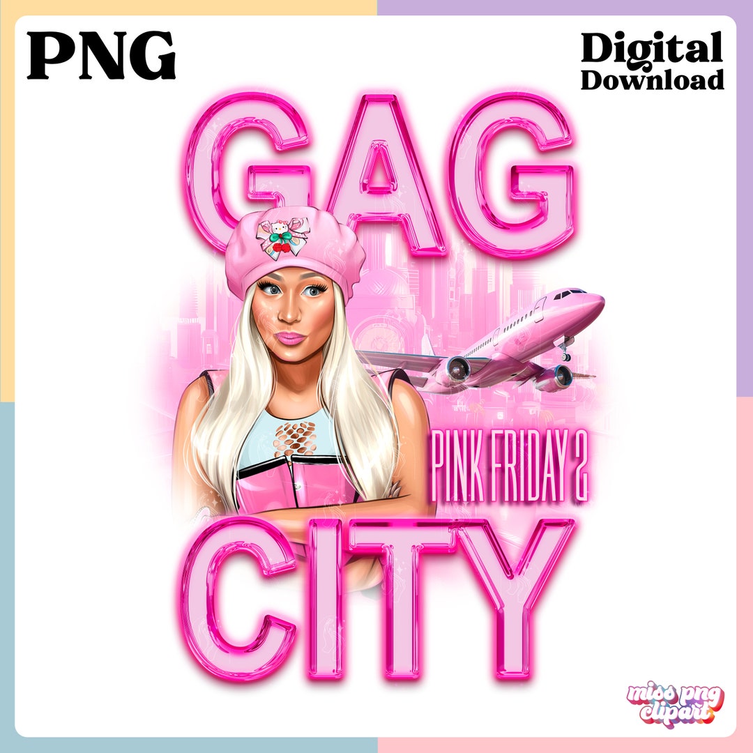 Nicki Minaj Queen of Rap Png for Tshirt, Uvdtf, Pink Friday 2 Gag City ...