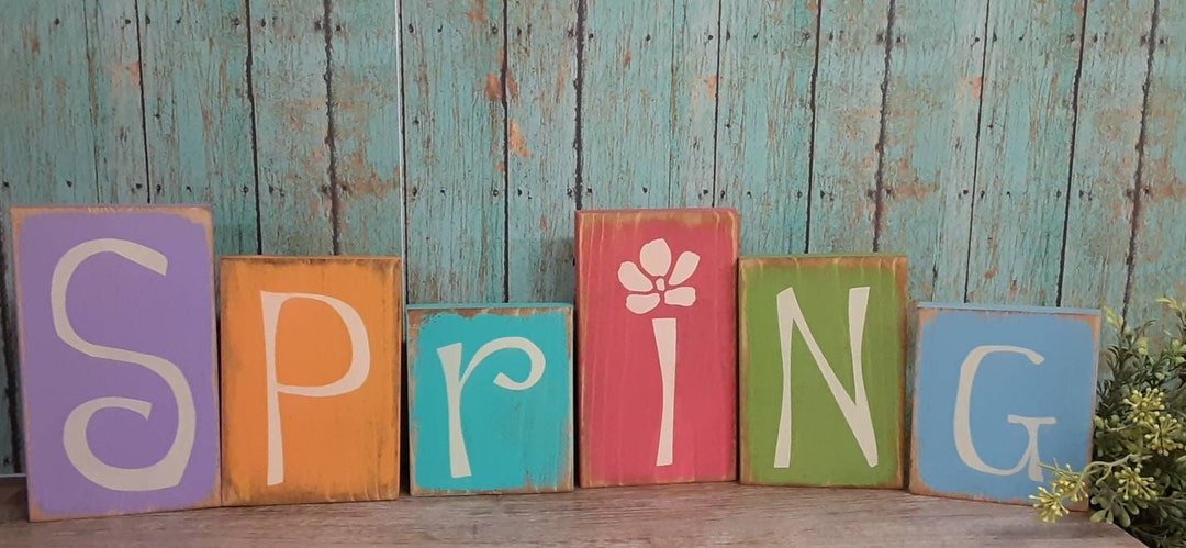Spring Blocks - Etsy