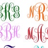 Two Letter Monogram Sticker, Couples Monogram, Custom Double Initials ...