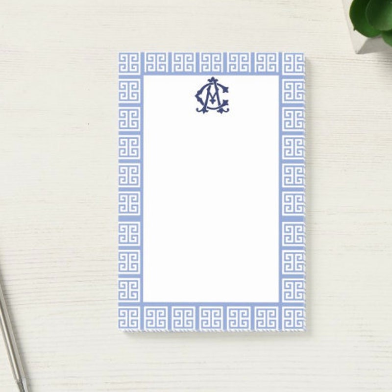 Blue Greek Key - Etsy