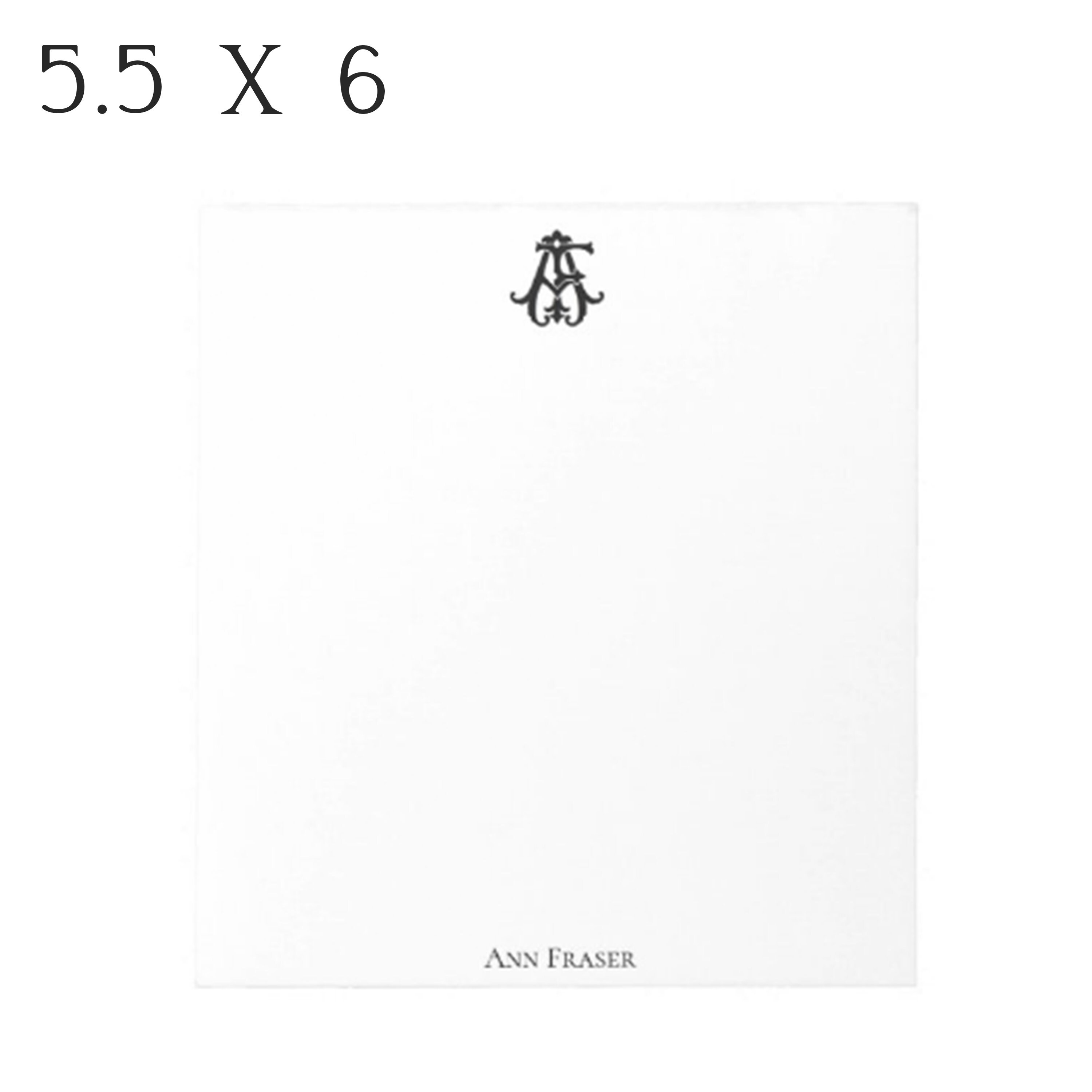 Custom Monogram Note Pad Double Letter Monogram Note Pad - Etsy