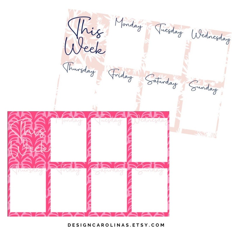 Custom Weekly Planner Family to Do List Preppy Note Pad - Etsy