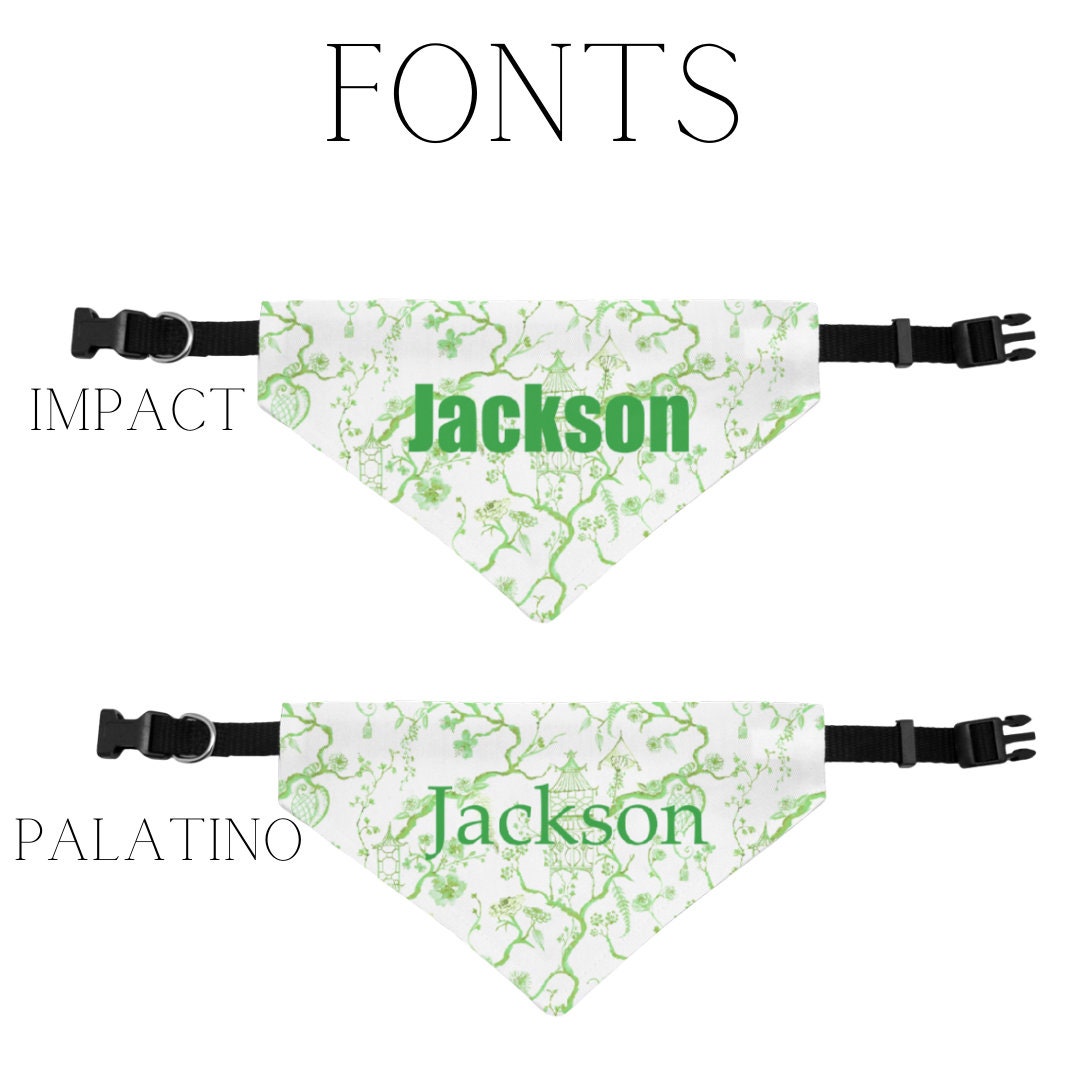 Chinoiserie Pet Bandana Collar Preppy Blue and White Dog | Etsy