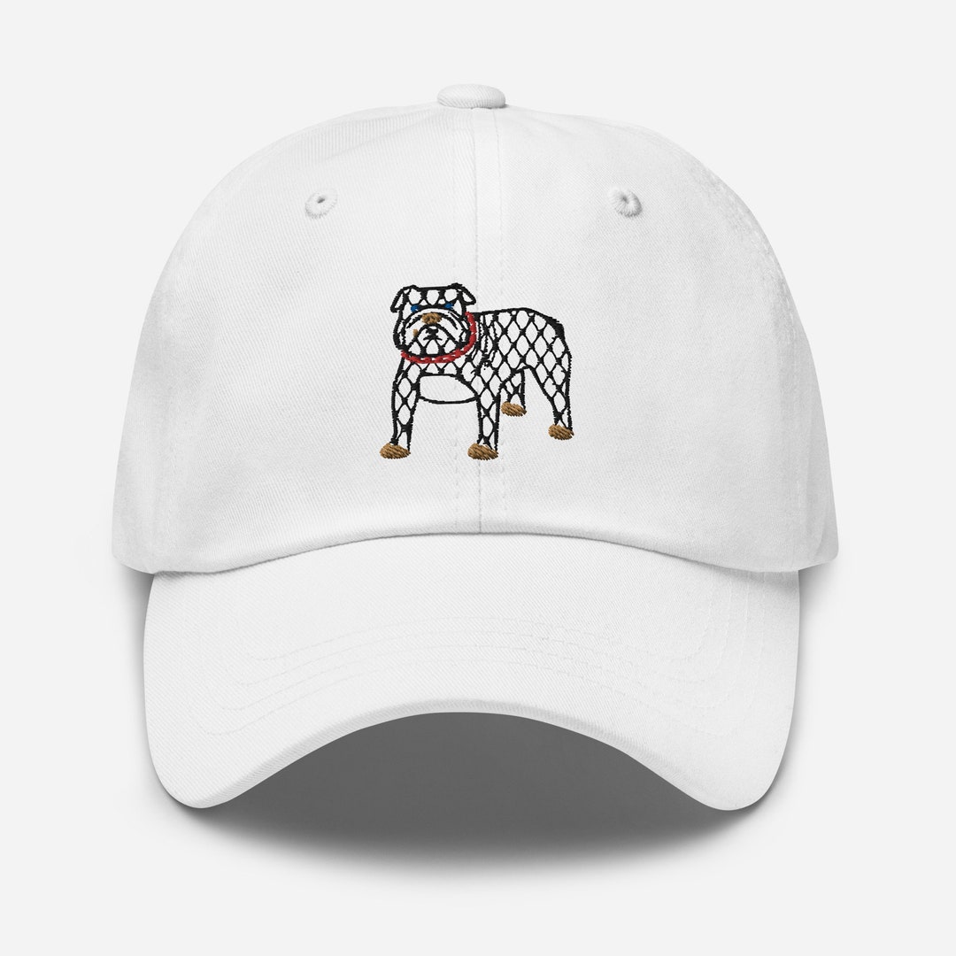 Embroidered Bull Dog Hat, Monogram Baseball Hat, Georgia Bulldog Hat ...