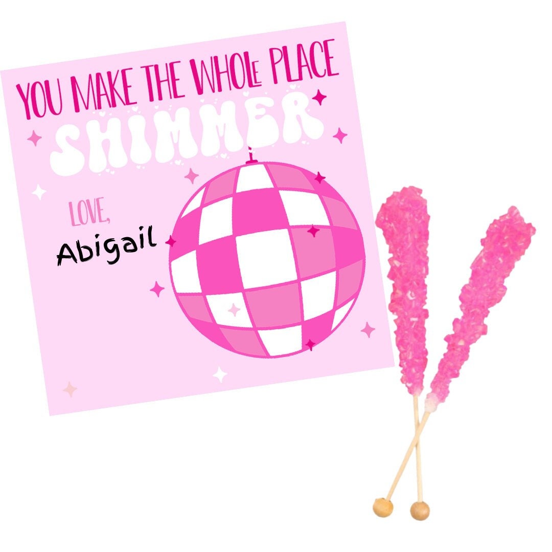 Digital Download "shimmer" Valentine Card, Pink Swiftie Valentines Day ...