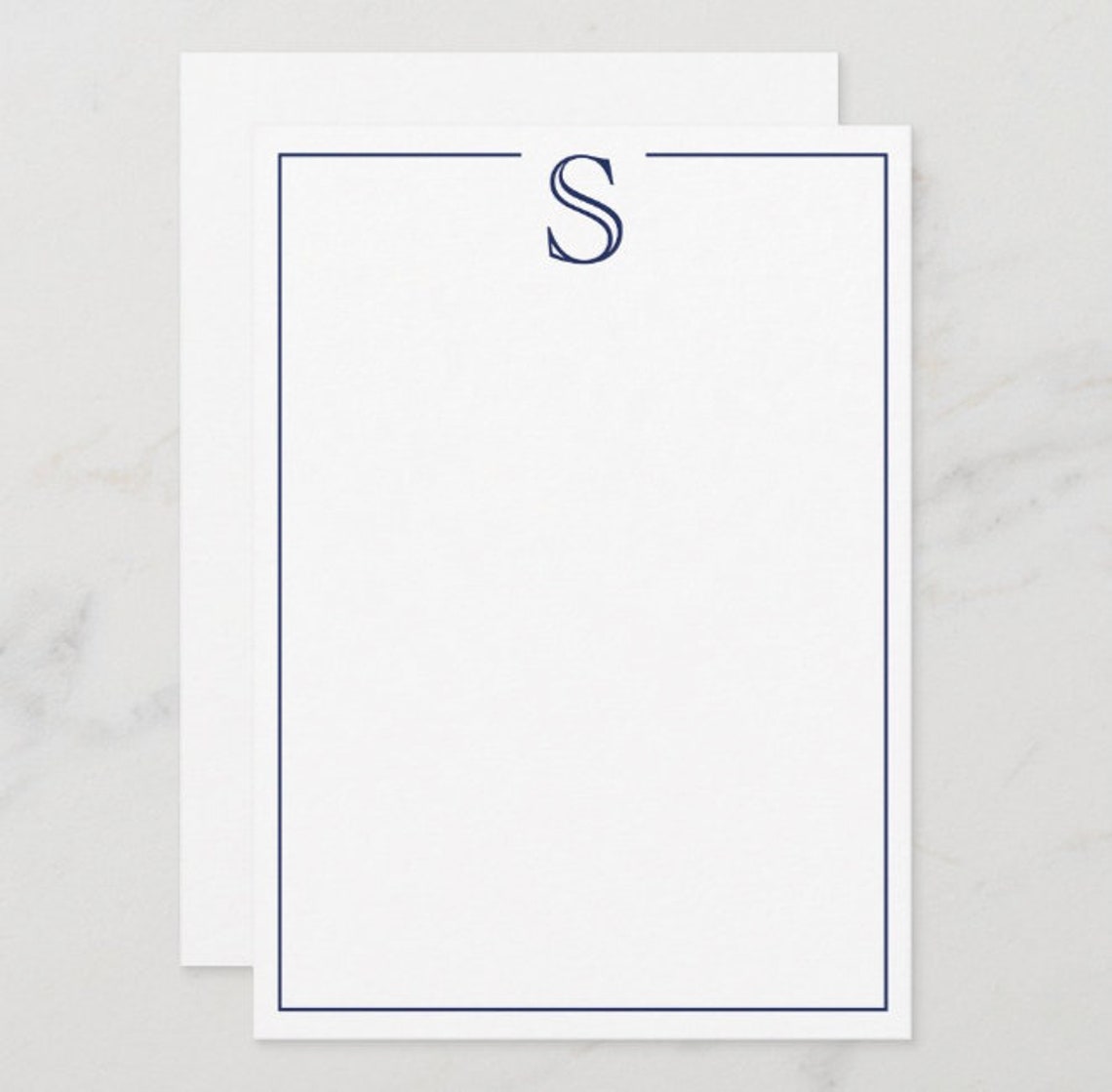 Men's Personalized Stationery Cards Custom Monogram Note - Etsy