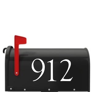 Classic Mailbox Number Stickers, HOA Approved Mailbox Decals, Standard ...