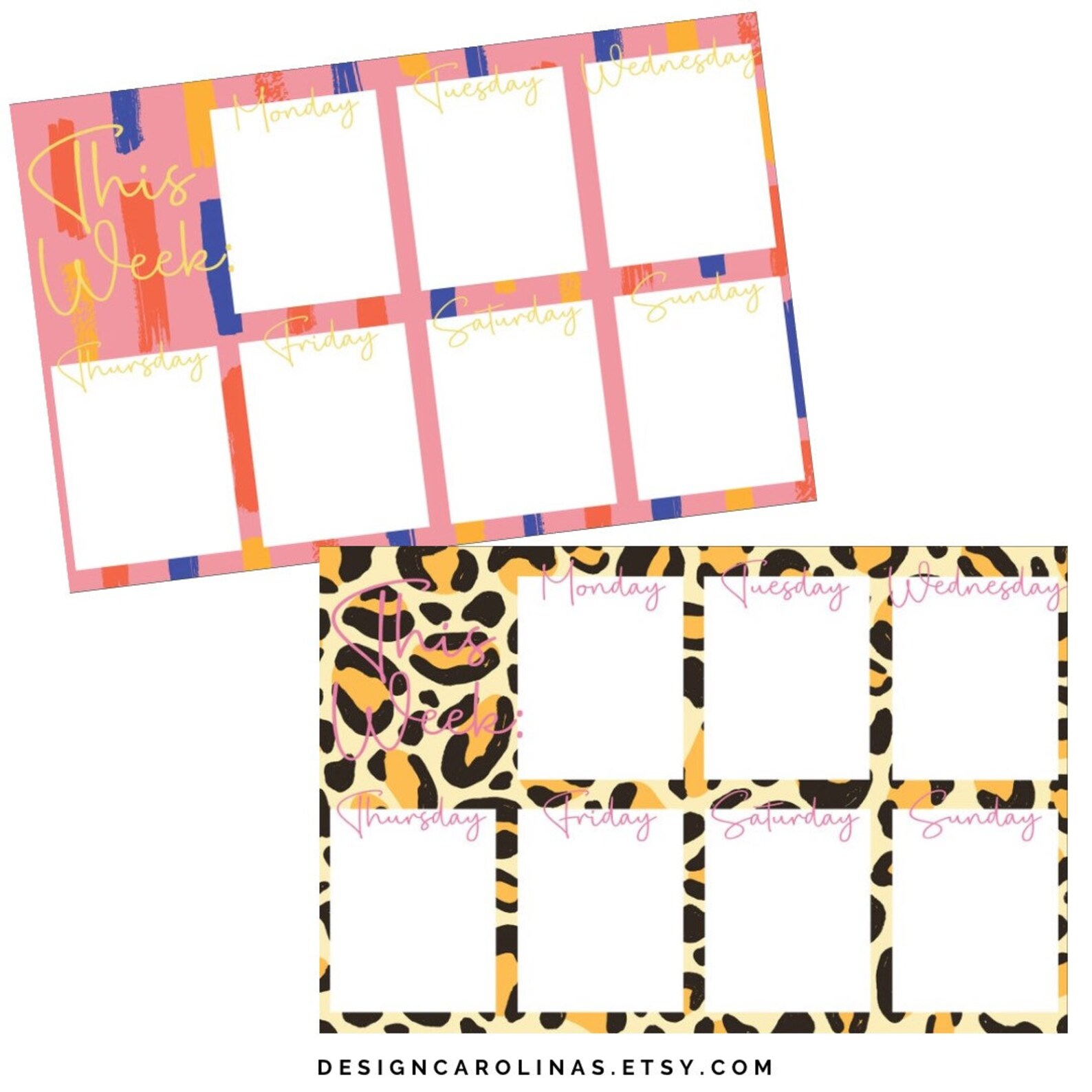 Custom Weekly Planner Family to Do List Preppy Note Pad - Etsy