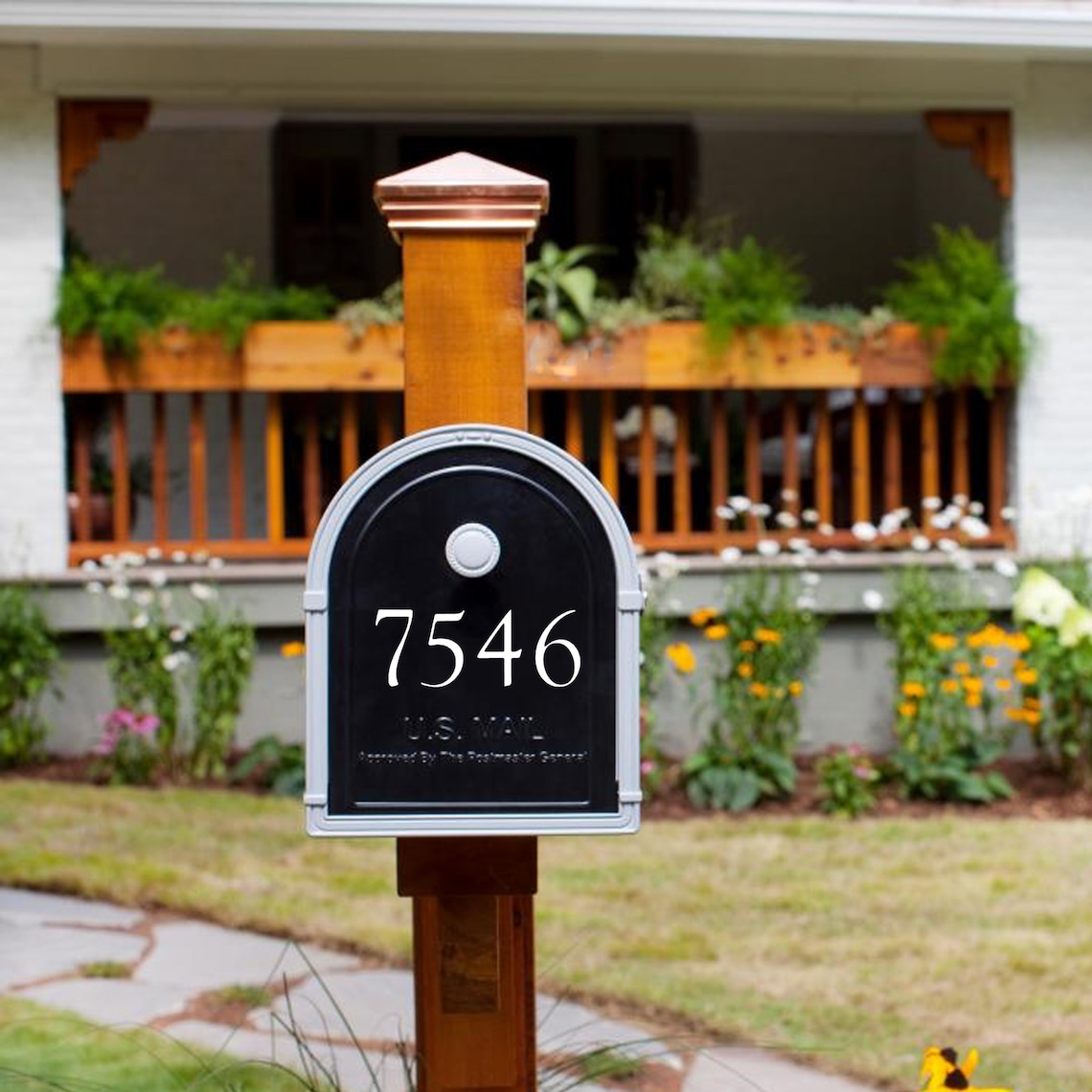Classic Mailbox Number Stickers HOA Approved Mailbox Decals | Etsy