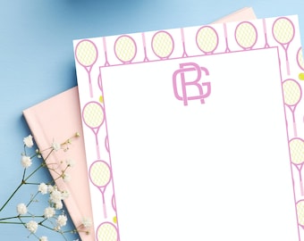 Bike and Tennis Notepad Preppy Notepad Tennis Notepad - Etsy