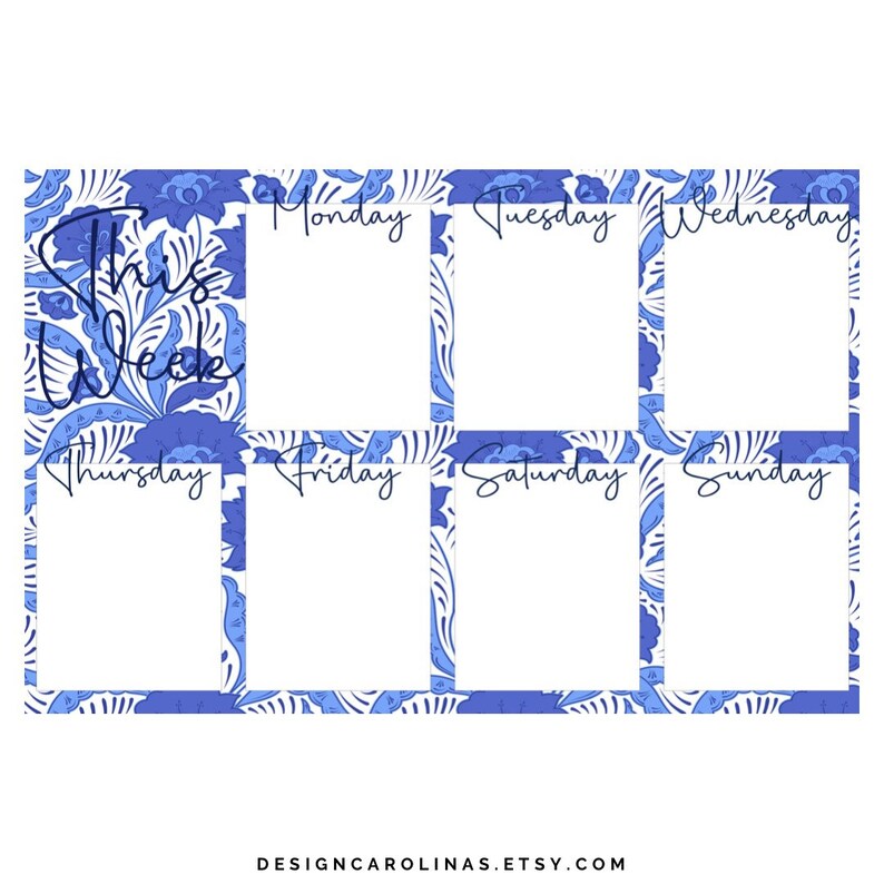 Custom Weekly Planner Family to Do List Preppy Note Pad - Etsy