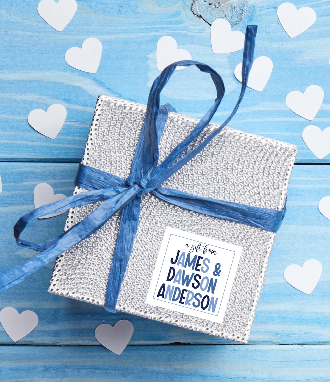 A Gift From Custom Gift Sticker | Colorful Birthday Gift Tag Sticker ...