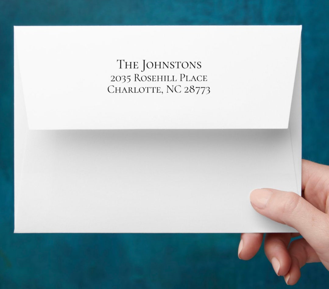 Custom Return Address Printed Envelopes, Printed Envelopes With Address ...