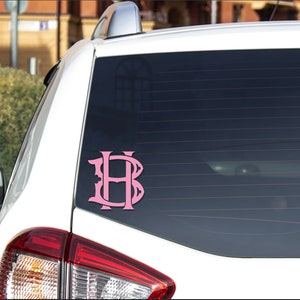 Two Letter Monogram Sticker, Couples Monogram, Custom Double Initials ...
