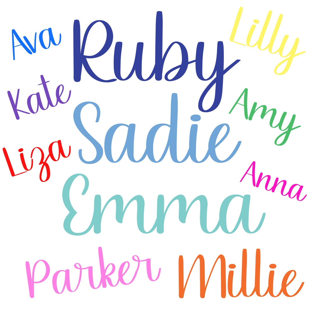 Full Name Cursive Sticker, Custom First Name Decal,personalized Gift ...