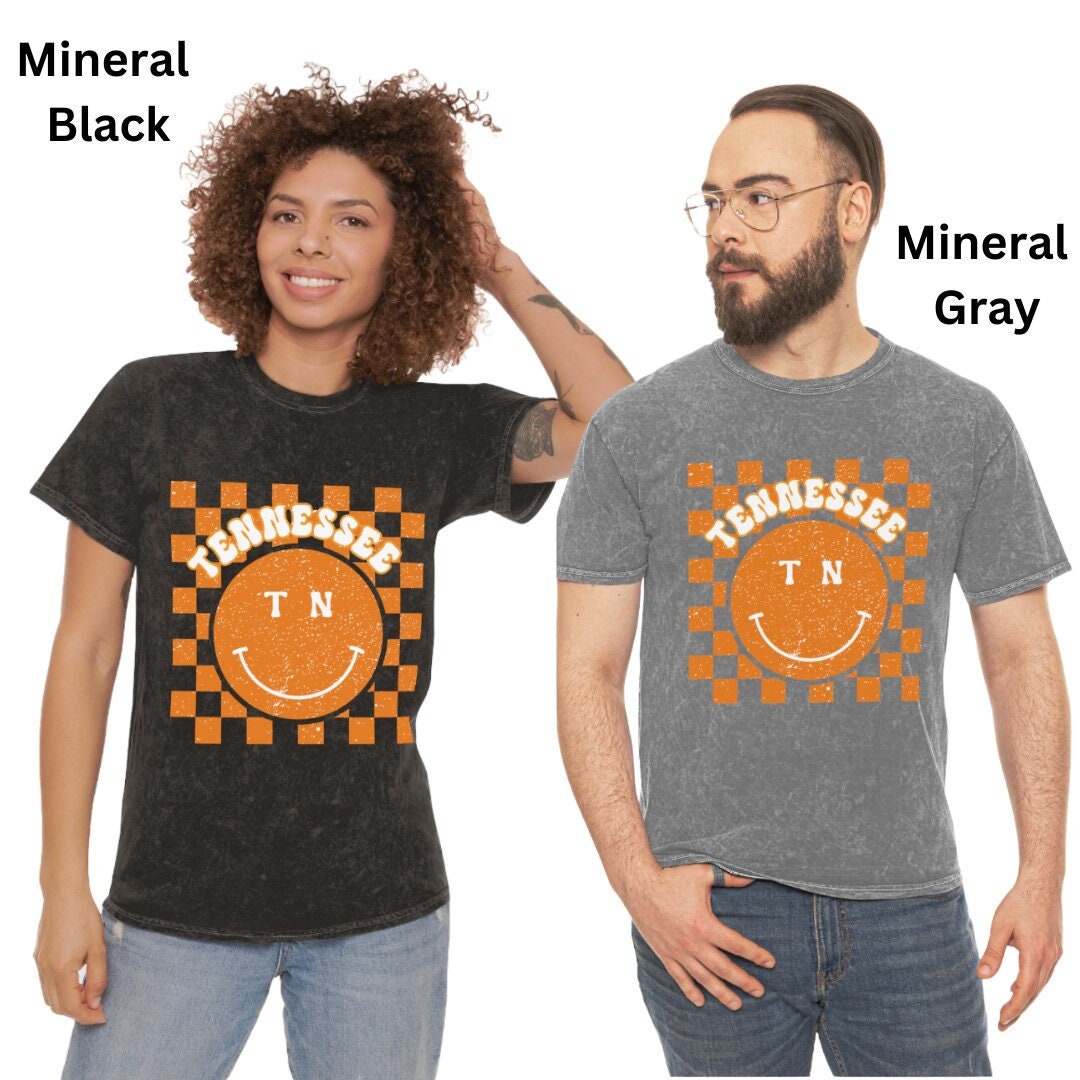 Tennessee Checkerboard Smiley Face Shirt, Unisex Gameday Tennessee ...