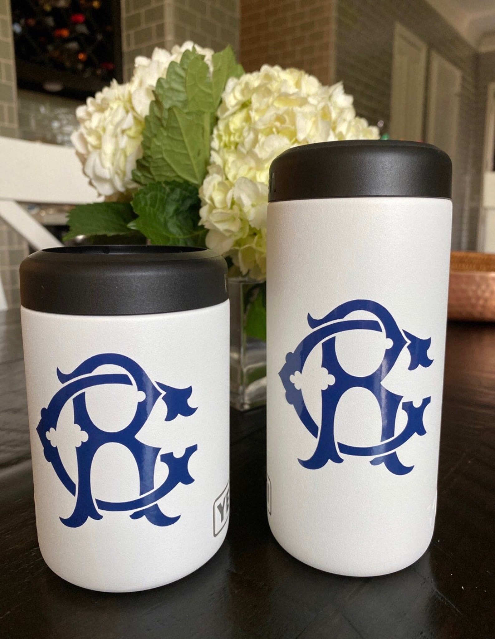 Two Letter Monogram Sticker, Couples Monogram, Custom Double Initials ...