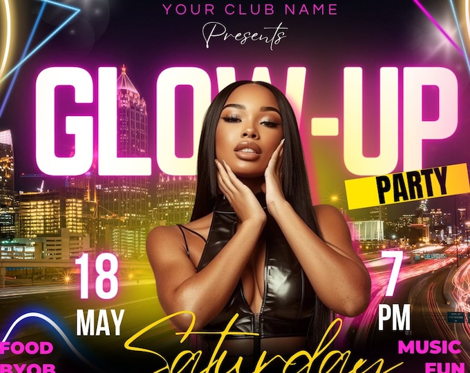 Club Flyer, DIY Flyer Template Design, Event Flyer, Party Invitation ...