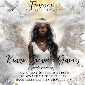 Memorial Funeral Announcement Flyer: Editable Template - Etsy