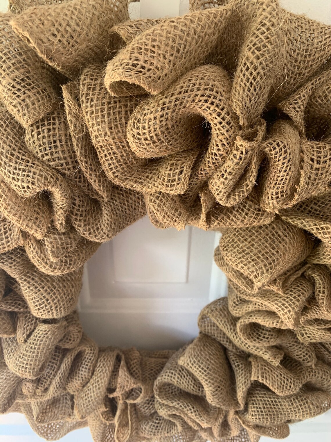 Natural Burlap Everyday Neutral Wreath | Burlap Wreath Base - Etsy