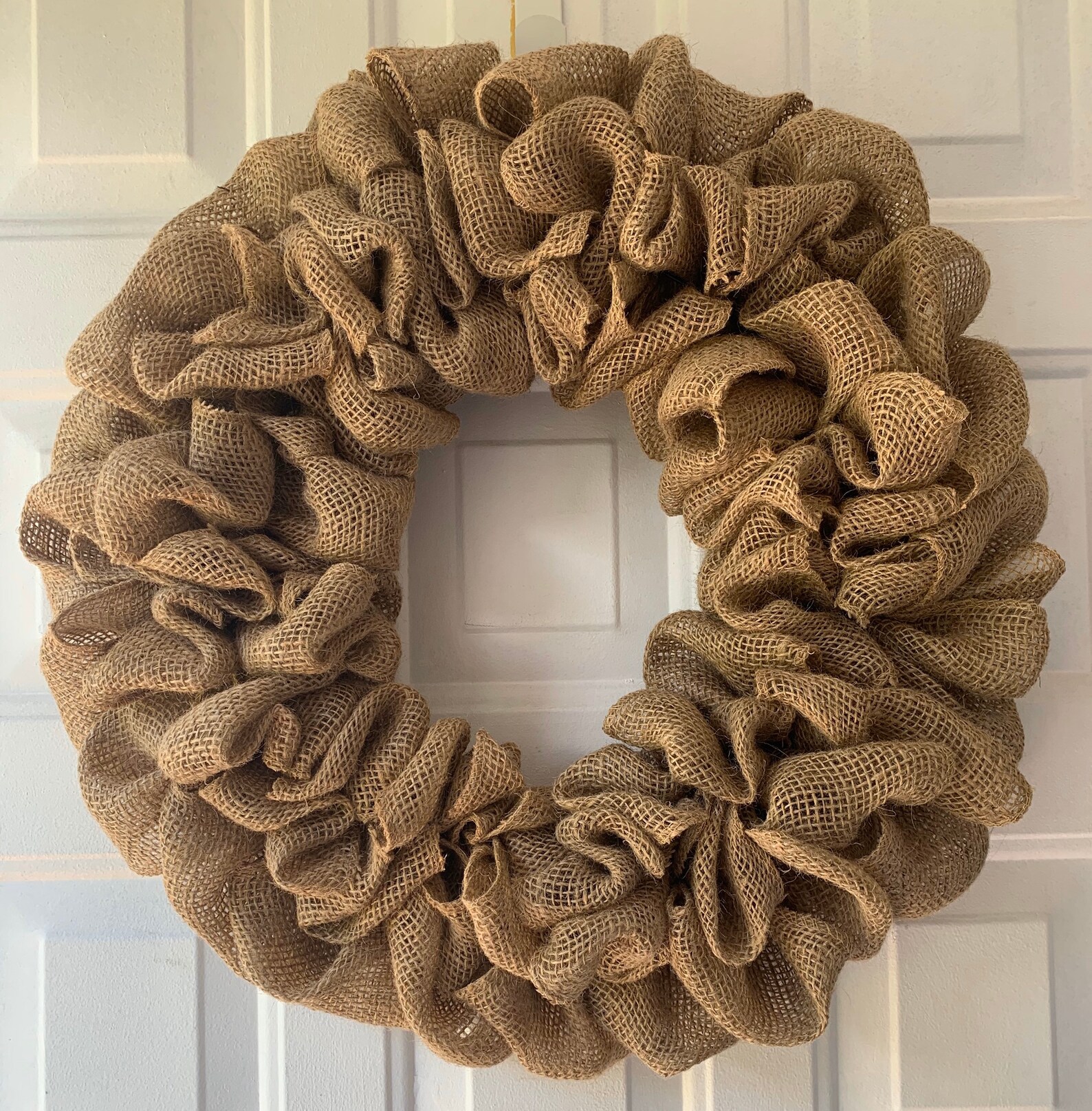 Natural Burlap Everyday Neutral Wreath | Burlap Wreath Base - Etsy