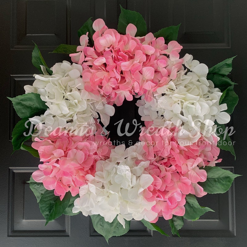 Hydrangea Wreath - Etsy