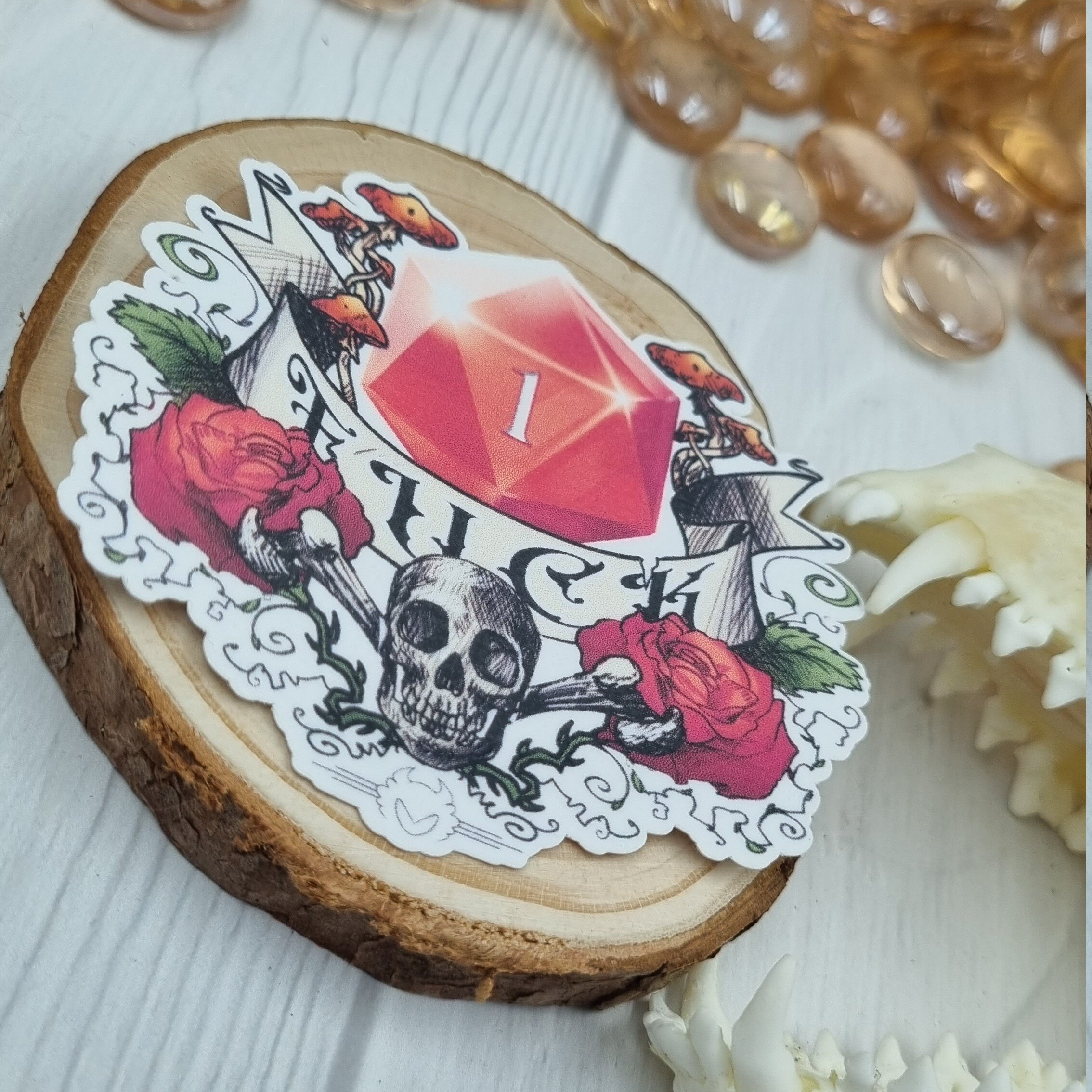 D20 Critical Failure Sticker Crit Fail Dnd Dungeons and - Etsy