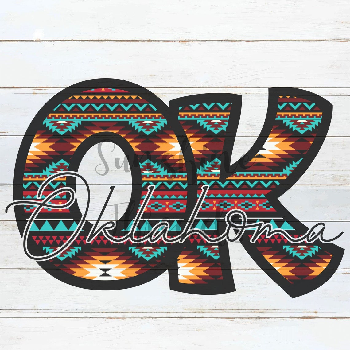 Oklahoma Aztec PNG | OK Design | Southwestern | Sublimation | Digital ...