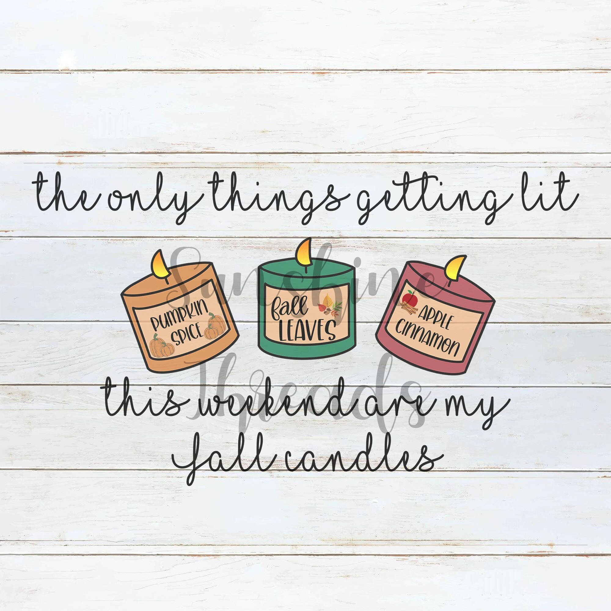 The only things getting lit this weekend are my fall candles | Etsy