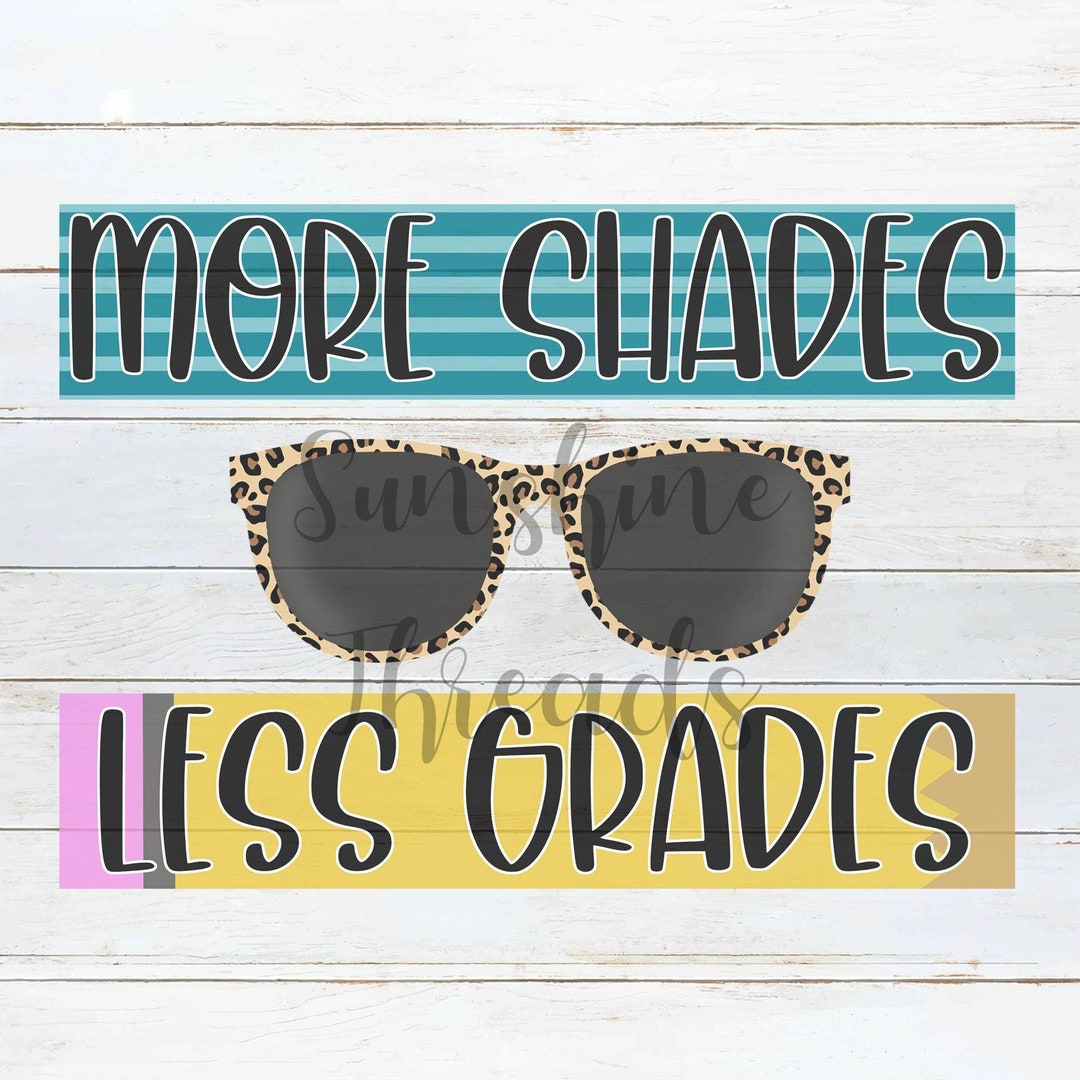 More Shades Less Grades PNG Sublimation Leopard Print Digital Download ...