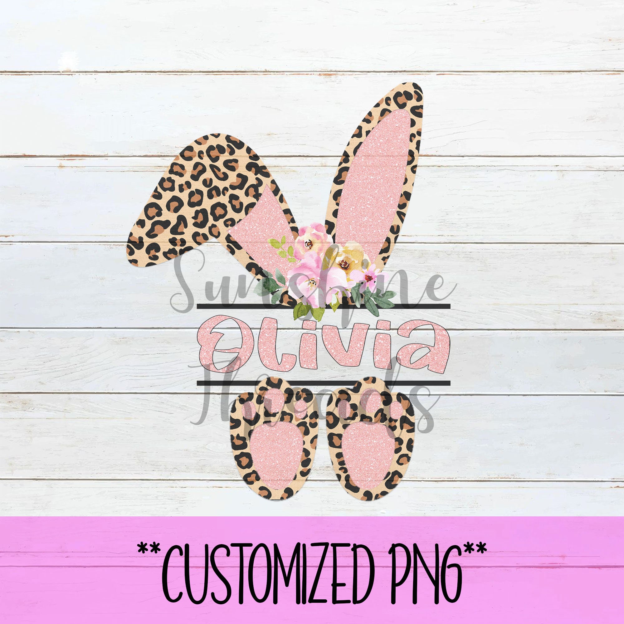 Customized Leopard Bunny | Sublimation | Digital Download | Sublimation ...