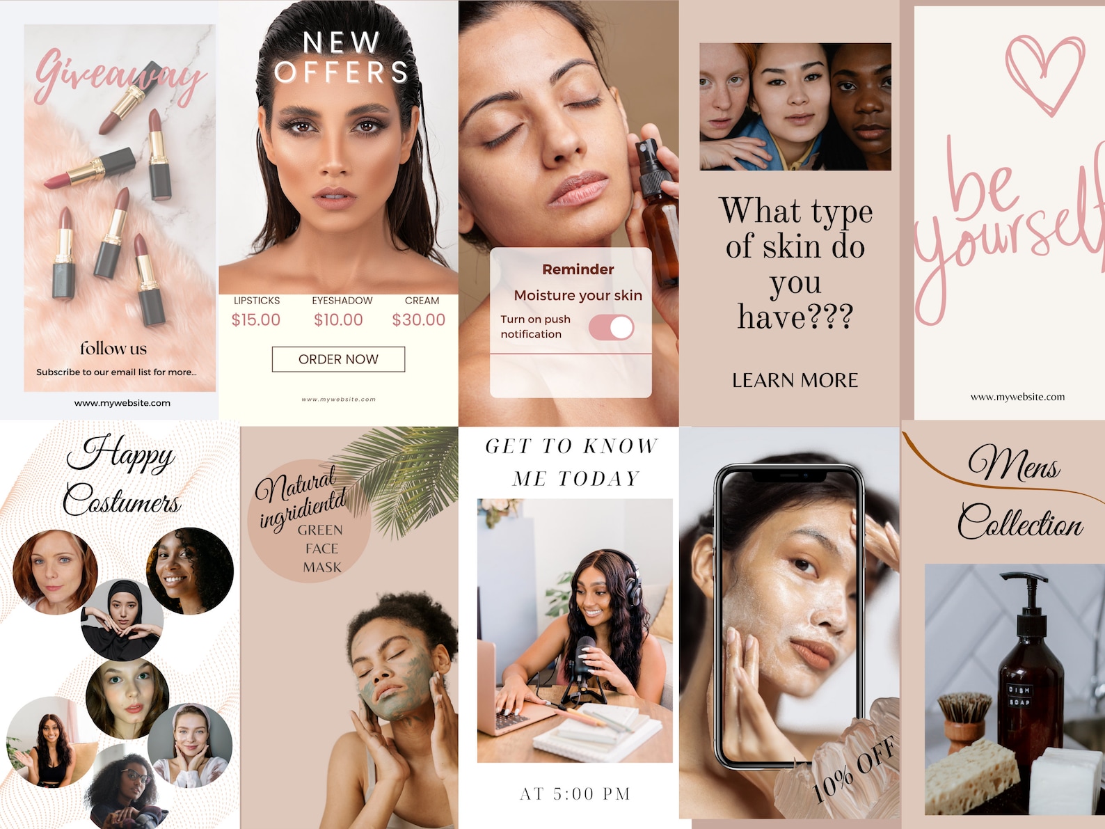 55 Mary Kay Social Media Templates Canva | Beauty Consultant Instagram ...