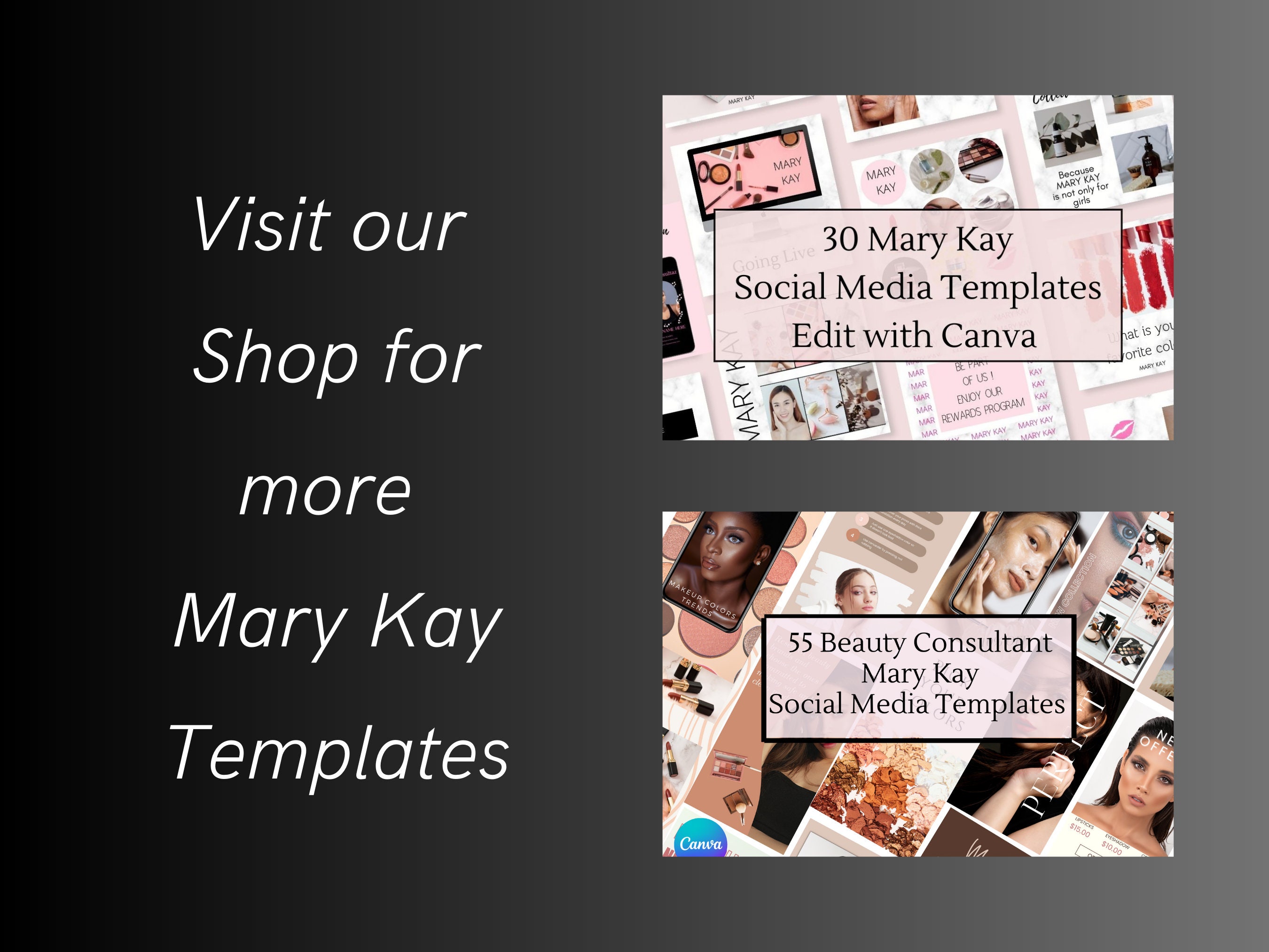 Mary Kay Postcards Template
