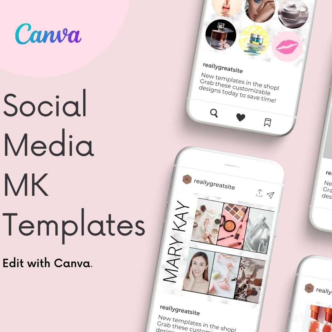 30 Mary Kay plantillas para editar en Canva, Consultora de Belleza,Medios Sociales Post ...
