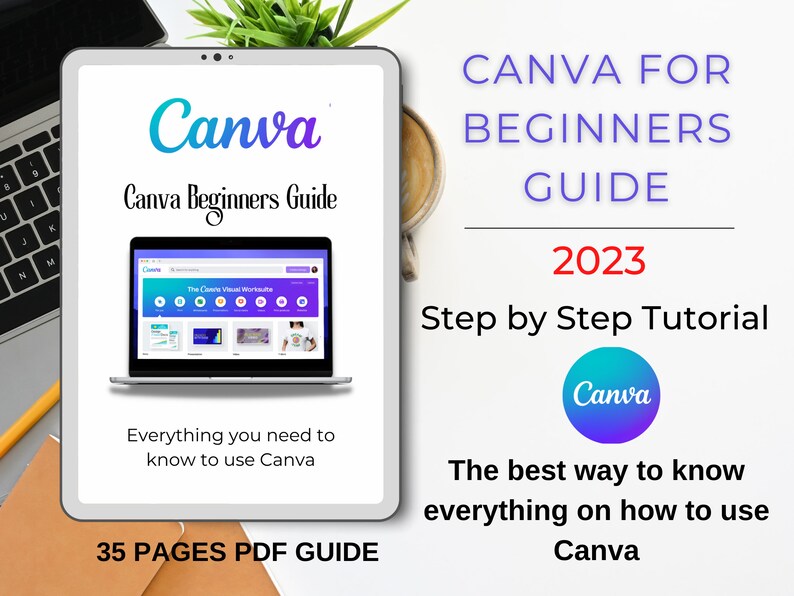 Canva Guide, Step-by-step Guide for Beginners, Instant Download ...