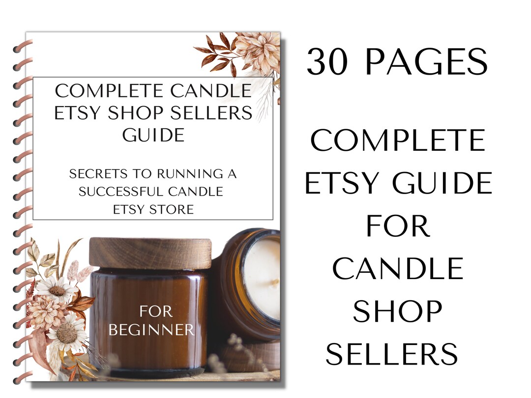 Ultimate Candle Etsy Shop Sellers Business Guide for Beginner, Strategy ...