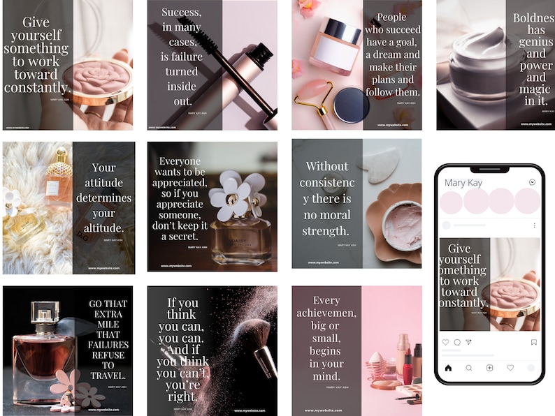 55 Mary Kay Beauty Consultant Canva Template, Editable Mockups for ...