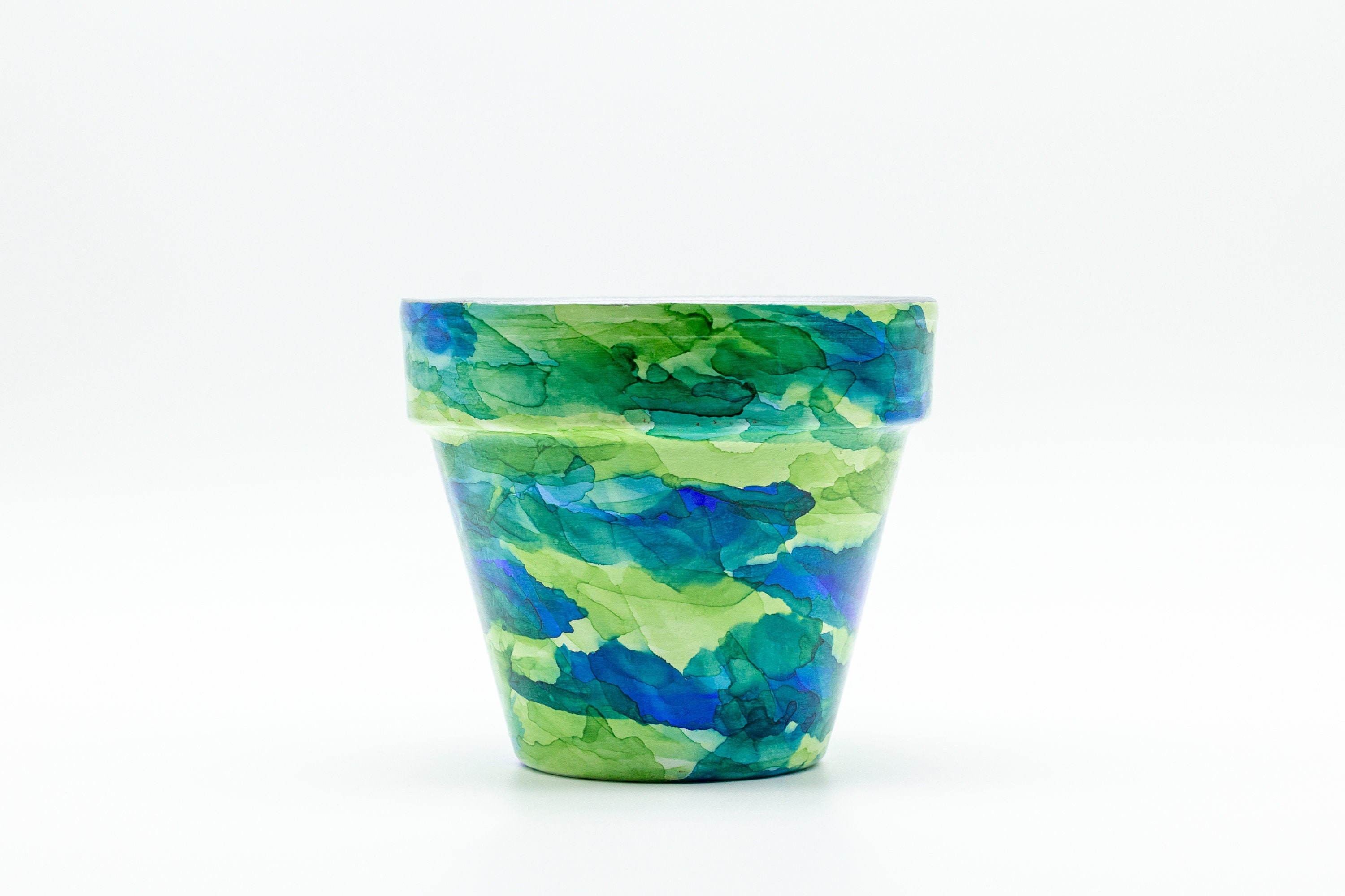 Houseplant Pot, Hand Painted Flower Pot. Eco Friendly Plant Pots ...