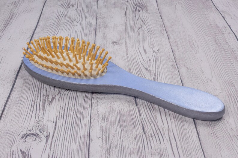 Hair Brush Personalized Hairbrush. Hand Made Blue Hairbrush - Etsy