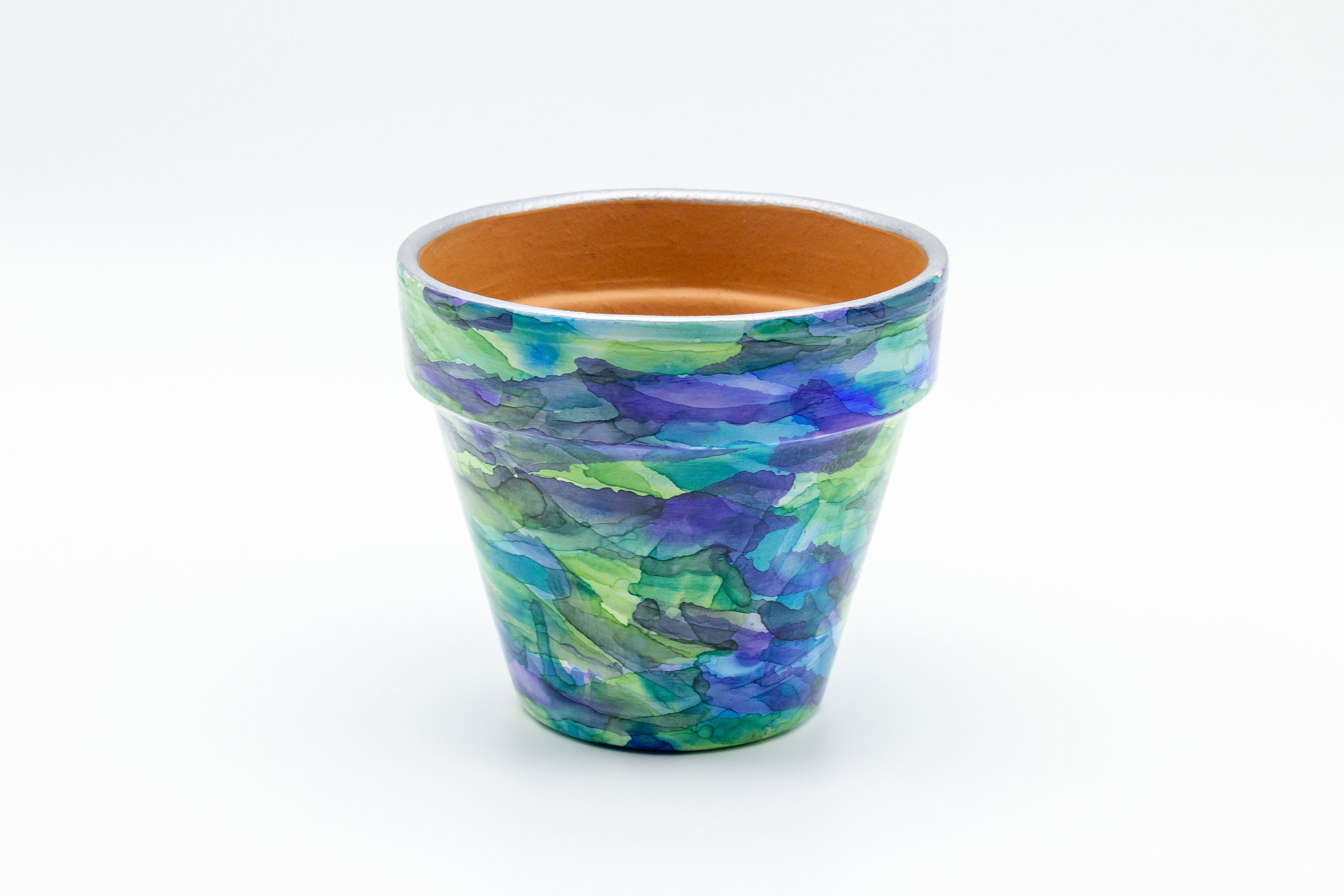 Houseplant Pot, Hand Painted Flower Pot. Eco Friendly Plant Pots ...