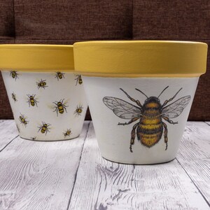 Pot planter. Bee plant pot bumble bee flower pot. Indoor | Etsy