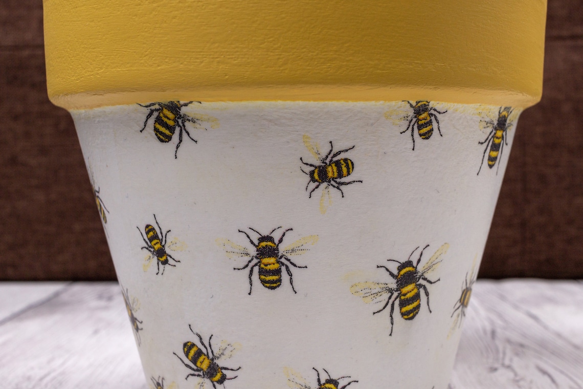 Pot Planter. Bee Plant Pot Bumble Bee Flower Pot. Indoor - Etsy