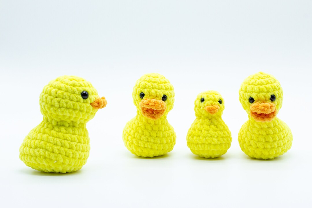 Rubber Duck Plushie, Small Duck Stuffed Toy. Handmade Yellow Splashy ...