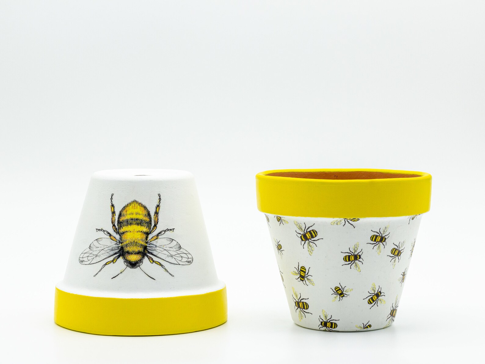 Pot Planter. Bee Plant Pot, Bumble Bee Flower Pot. Indoor Plant Pot ...