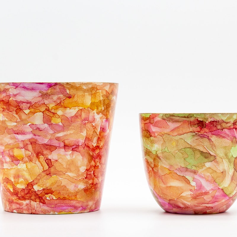 Colorful Flower Pot - Etsy