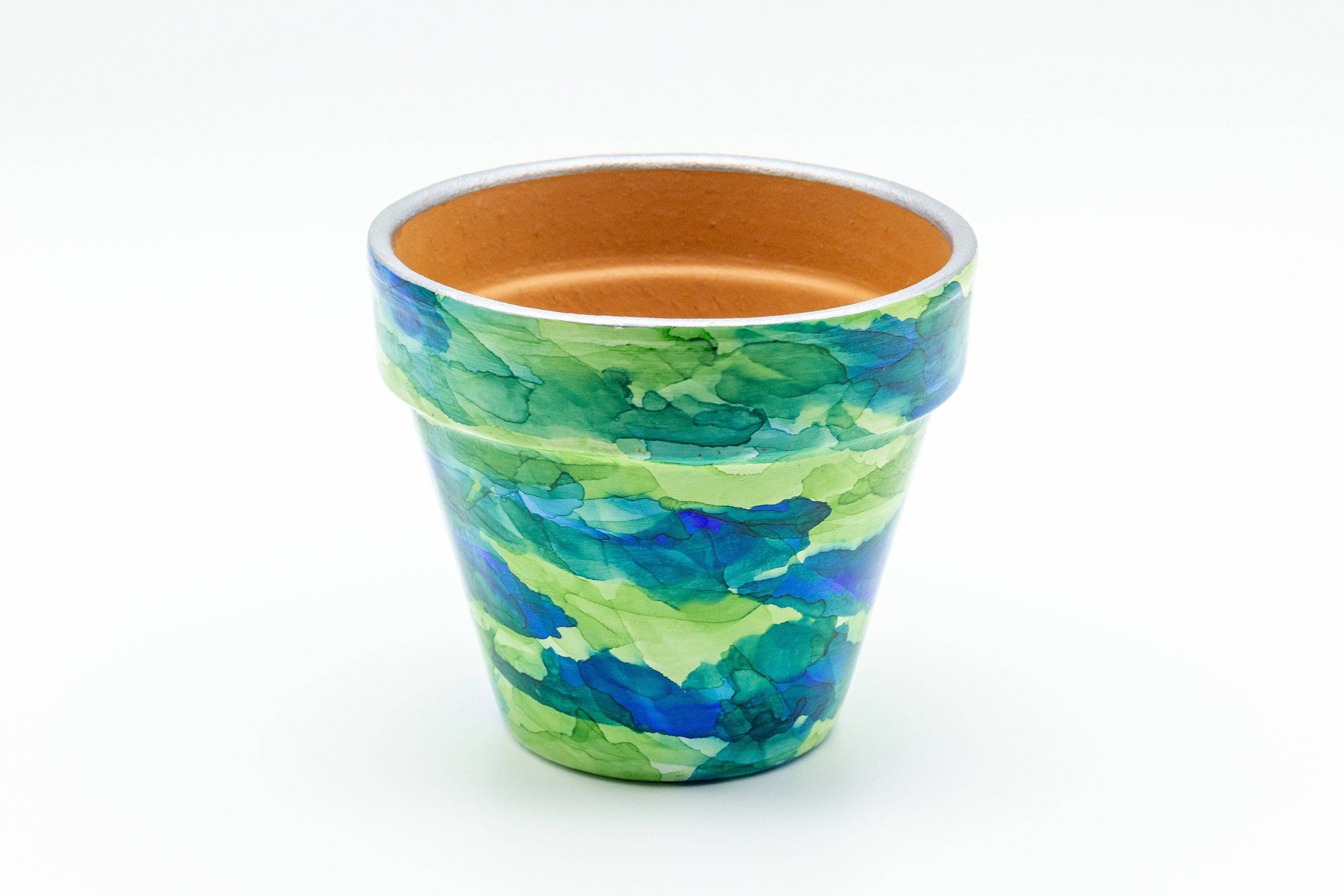 Houseplant Pot, Hand Painted Flower Pot. Eco Friendly Plant Pots ...